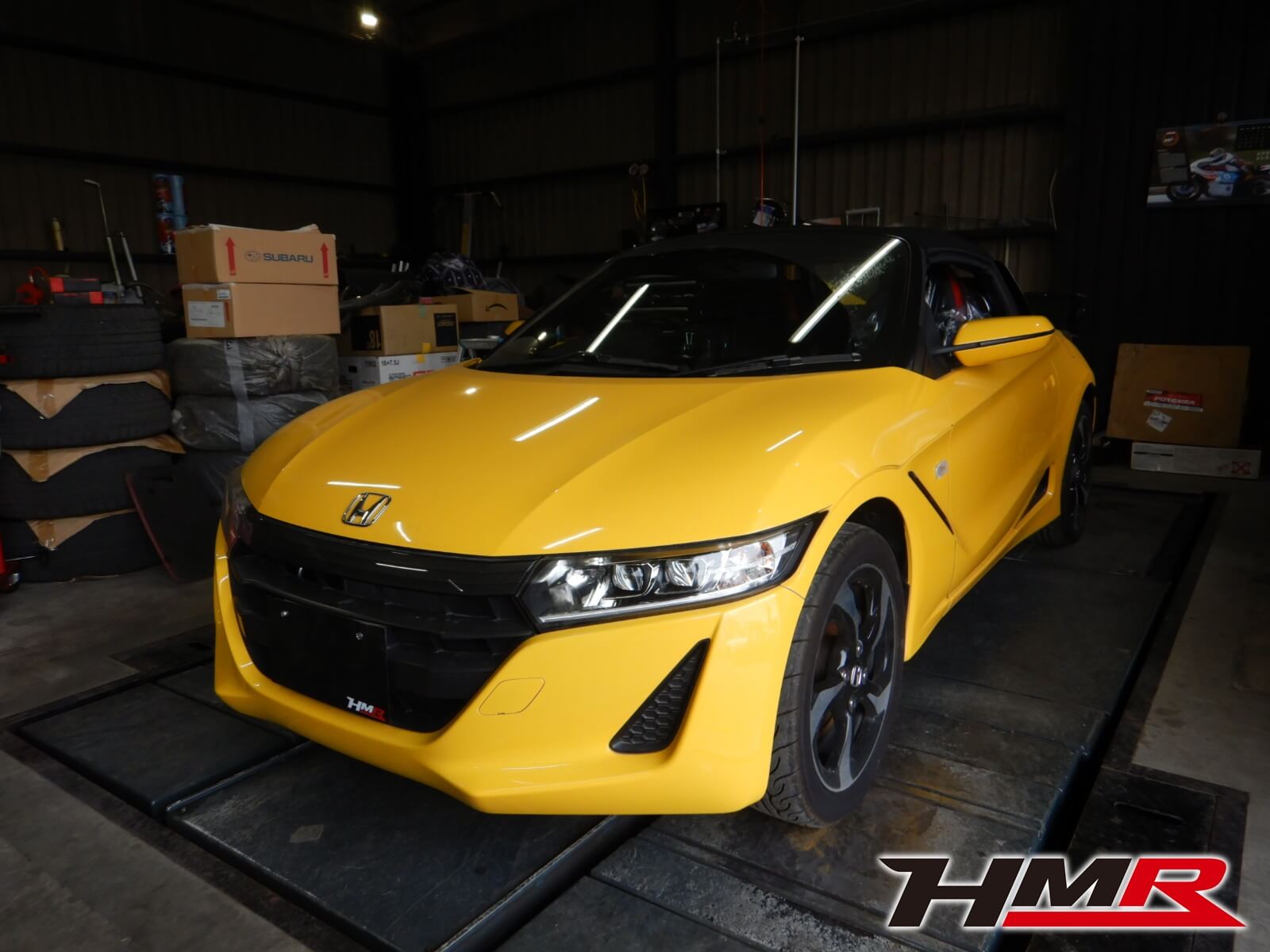 人気のカーニバルイエローⅡのS660(JW5)納車前点検整備を行いました。 | HMR HONDA