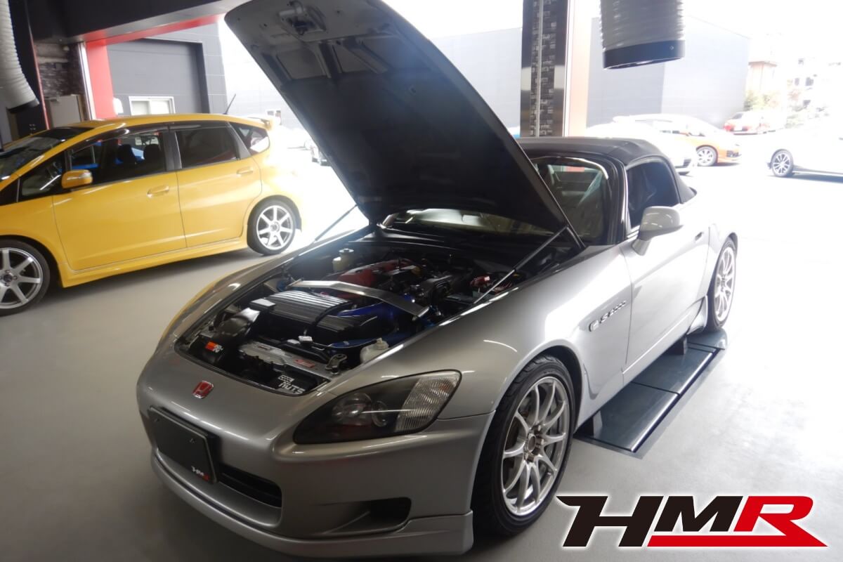 レイズ17AWにビルシュタイン車高調を組み合わせたS2000(AP1)の納車前点検整備を行いました | HMR HONDA