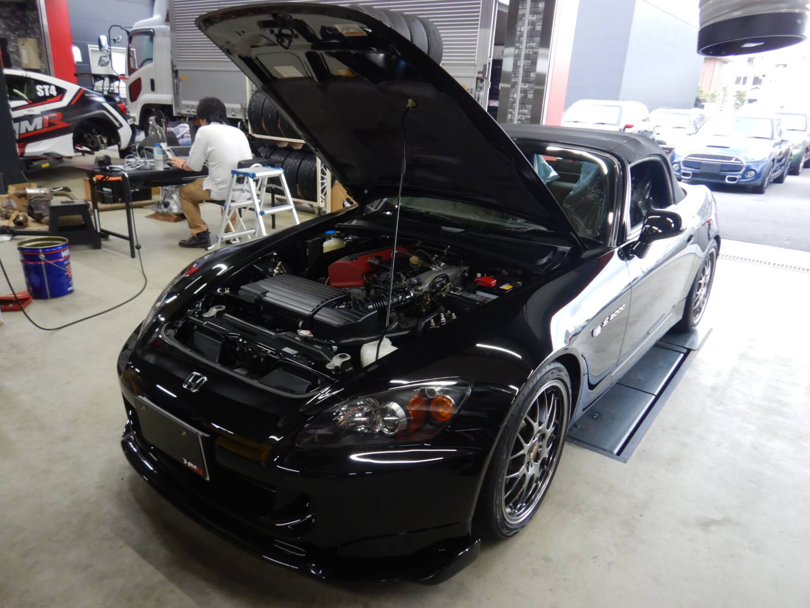 HKS車高調 BBS18インチ HID装備のS2000(AP1)の納車前点検整備を行いました | HMR HONDA